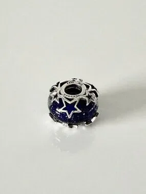 Pandora | Jewelry | Pandora Pandora Galaxy Blue And Star Murano Charm ...